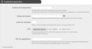 Asistente configuración de los transportistas en Prestashop