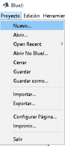 Crear nuevo proyecto en BlueJ - Curso de Java con BlueJ