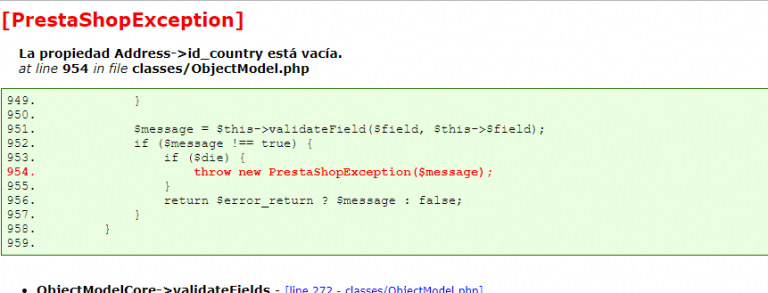 Address->id_country empty formulario registro de Prestashop