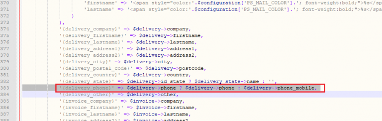 Añadir teléfono email notificaciones pedidos Prestashop 1.7