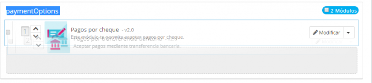Ordenar métodos de pago en Prestashop - Manuales Prestashop